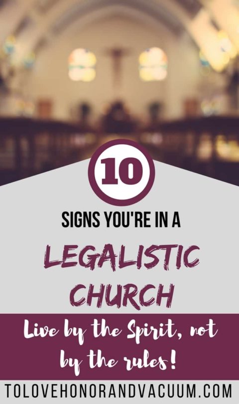 Top 10 Signs You're in a Legalistic Church - Bare Marriage